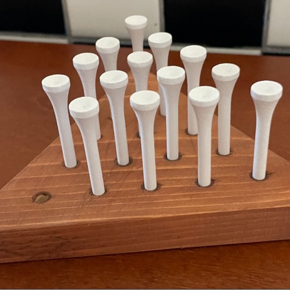 Games | Triangle Peg Puzzle Game | Poshmark